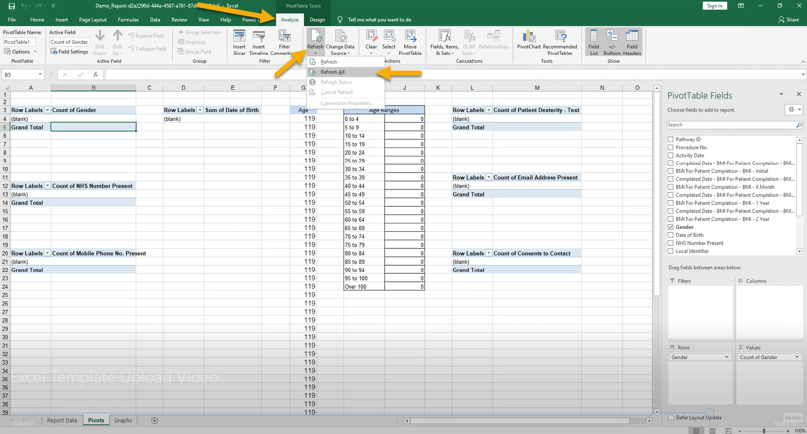 Reporting – Amplitude Clinical Outcomes